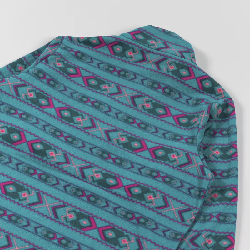 Berghaus Prism Printed Trango Half Zip Fleece Turquoise Pink Berghaus Prism Printed Trango Half Zip Fleece Turquoise Pink