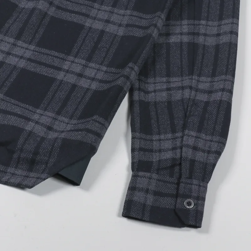 Rab Equipment Mens Perimeter Long Sleeve Flannel Shirt Ebony