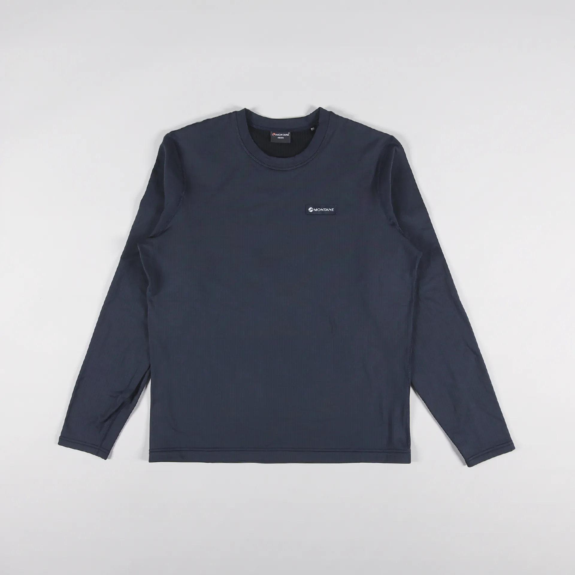 Montane Mens Protium Crew Neck Fleece Sweatshirt Eclipse Blue