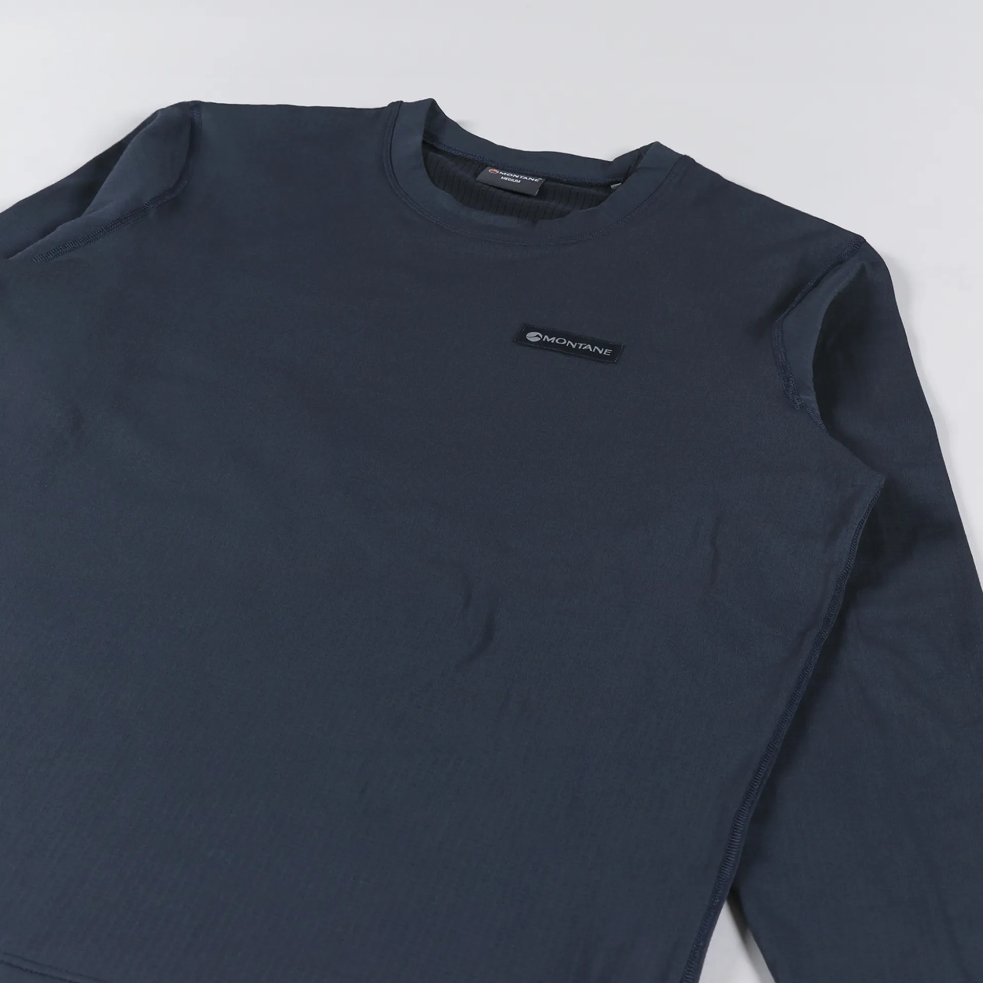 Montane Mens Protium Crew Neck Fleece Sweatshirt Eclipse Blue