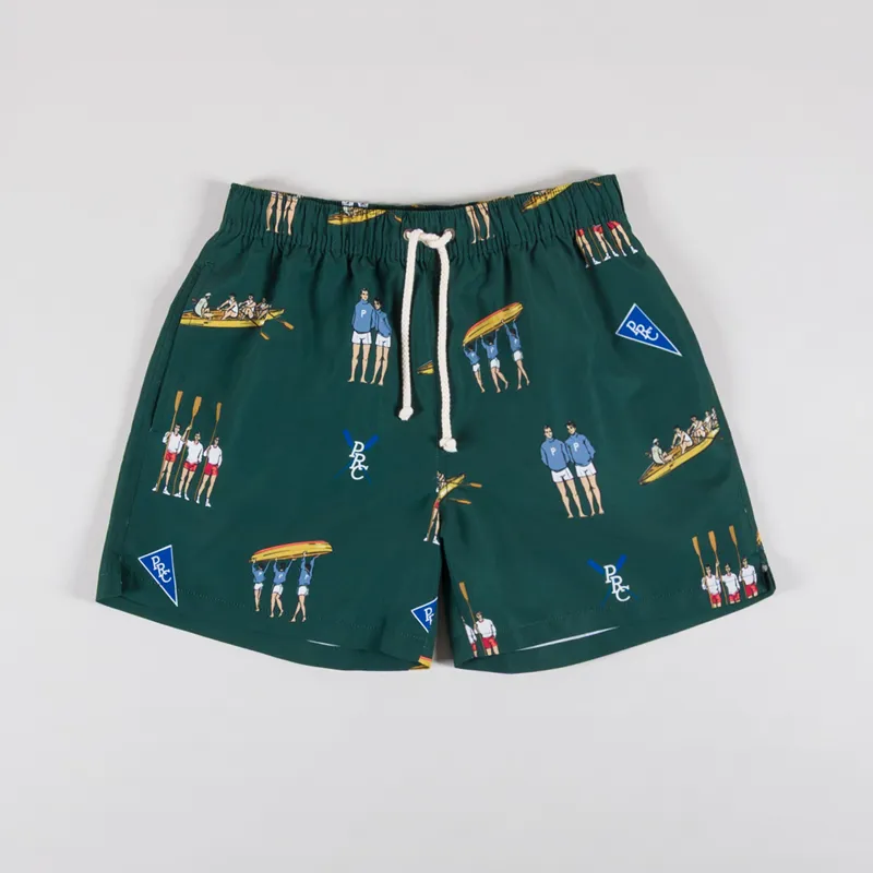 Pompeii Brand Mens Rowing Swim Trunks Shorts Green Pine