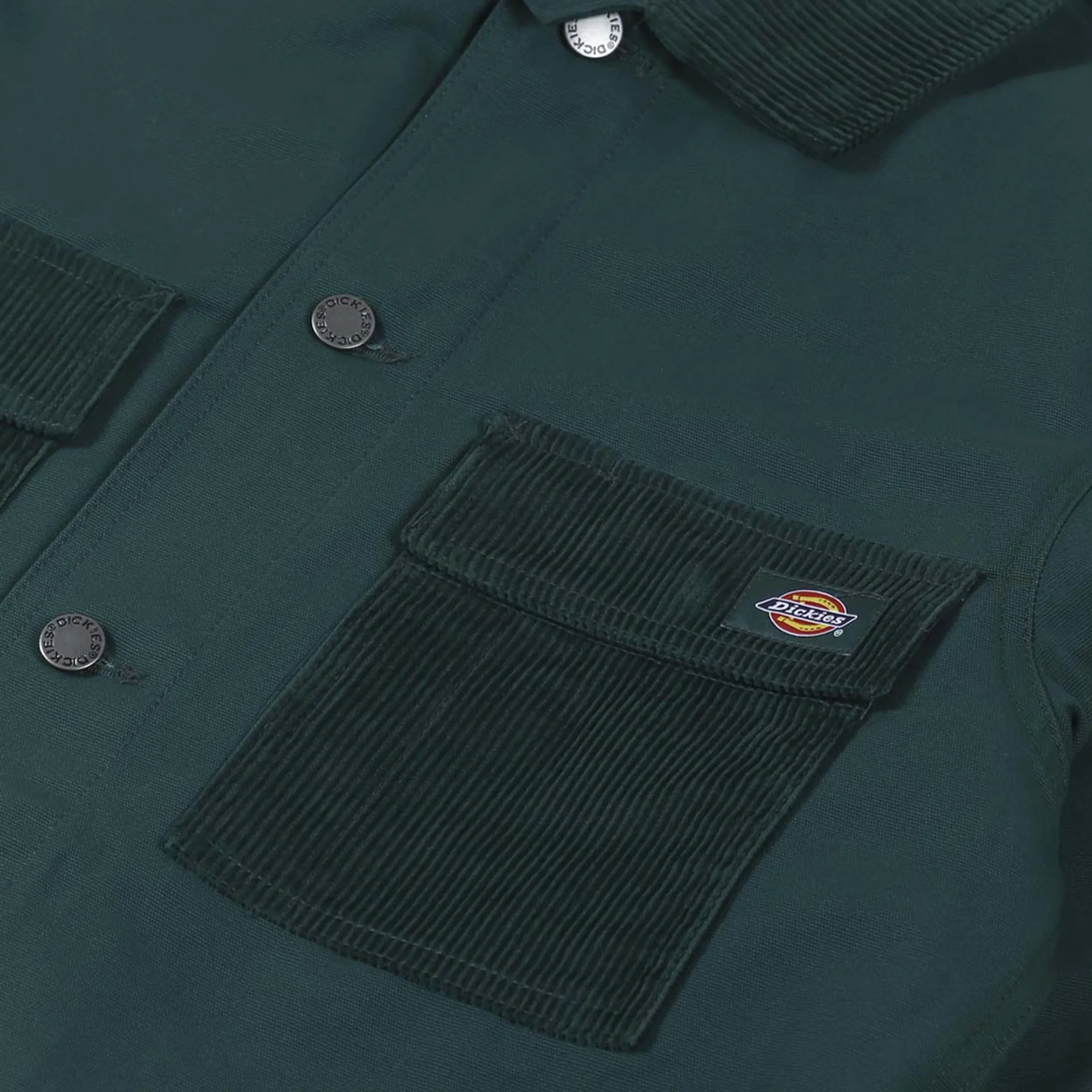 Dickies Life Mens Reworked Chore Coat Ponderosa Pine Green