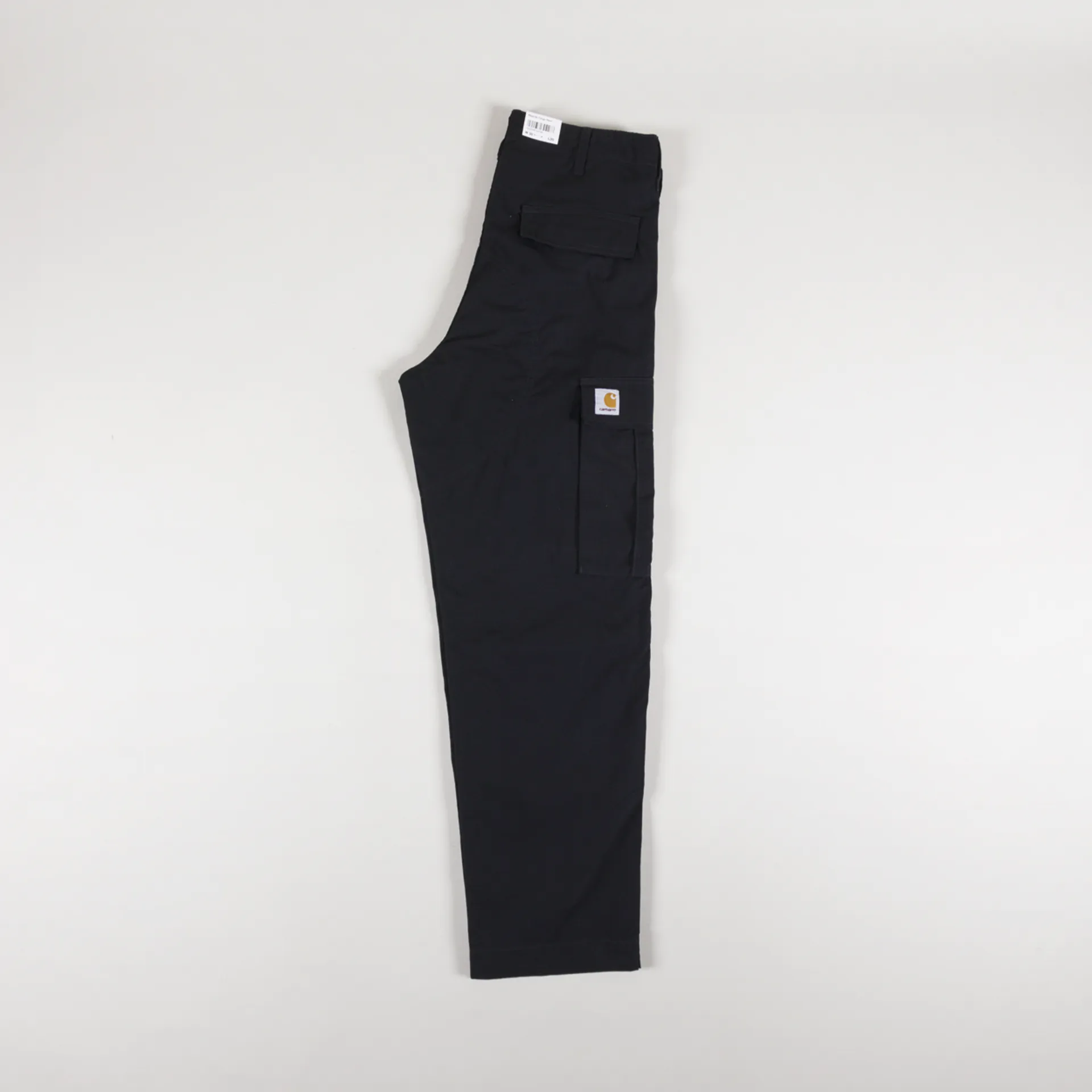 Carhartt Wip Regular Cargo Pants Black Rinsed Columbia Ripstop