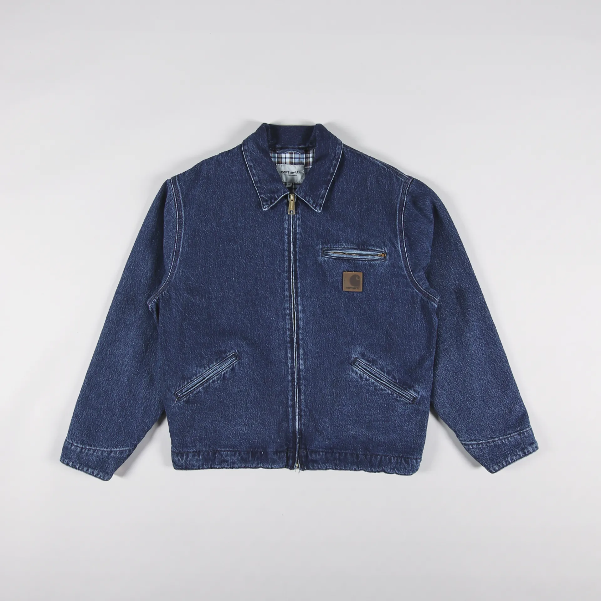 Carhartt WIP Mens Rider Jacket Blue Stone Washed Smith Denim