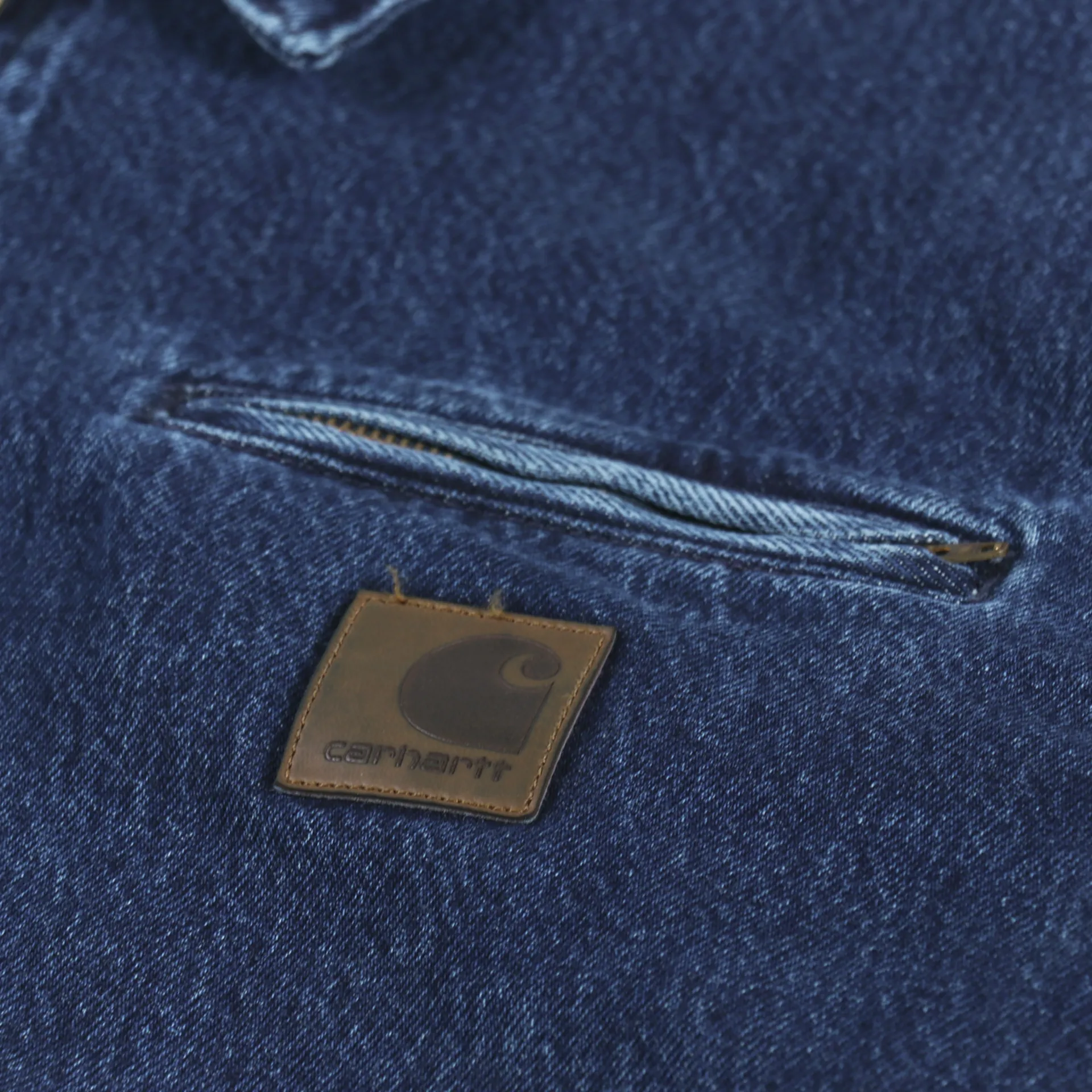 Carhartt WIP Mens Rider Jacket Blue Stone Washed Smith Denim