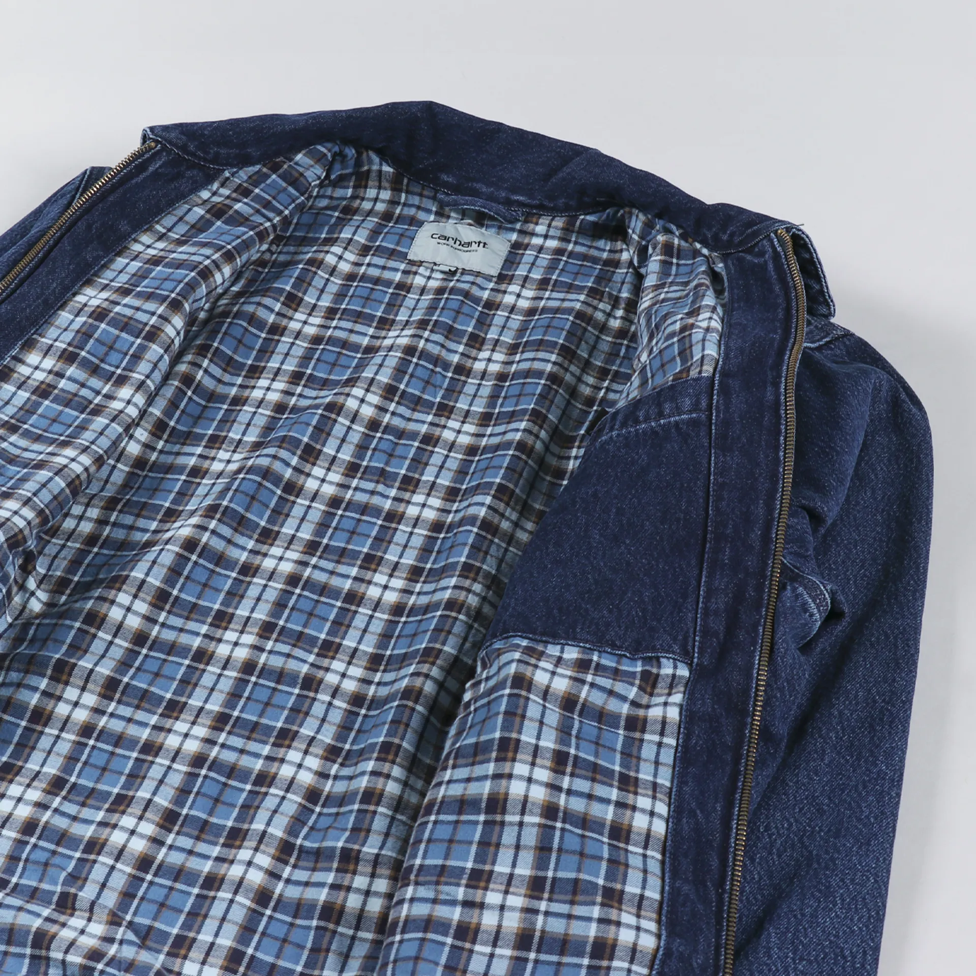 Carhartt WIP Mens Rider Jacket Blue Stone Washed Smith Denim