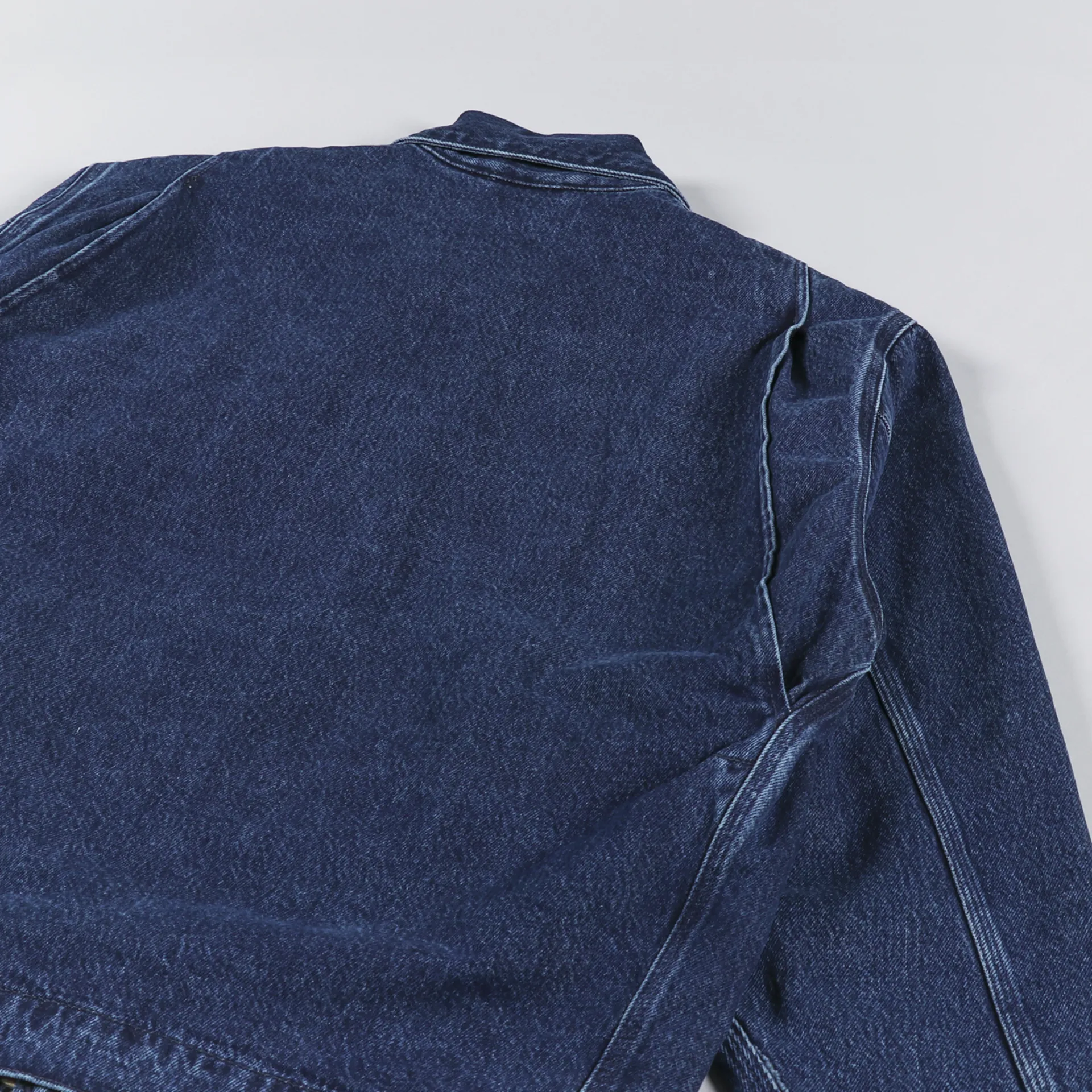 Carhartt WIP Mens Rider Jacket Blue Stone Washed Smith Denim