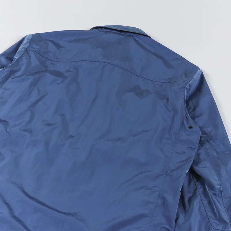 Belstaff Mens Lightweight Rift Overshirt Forward Blue Jacket