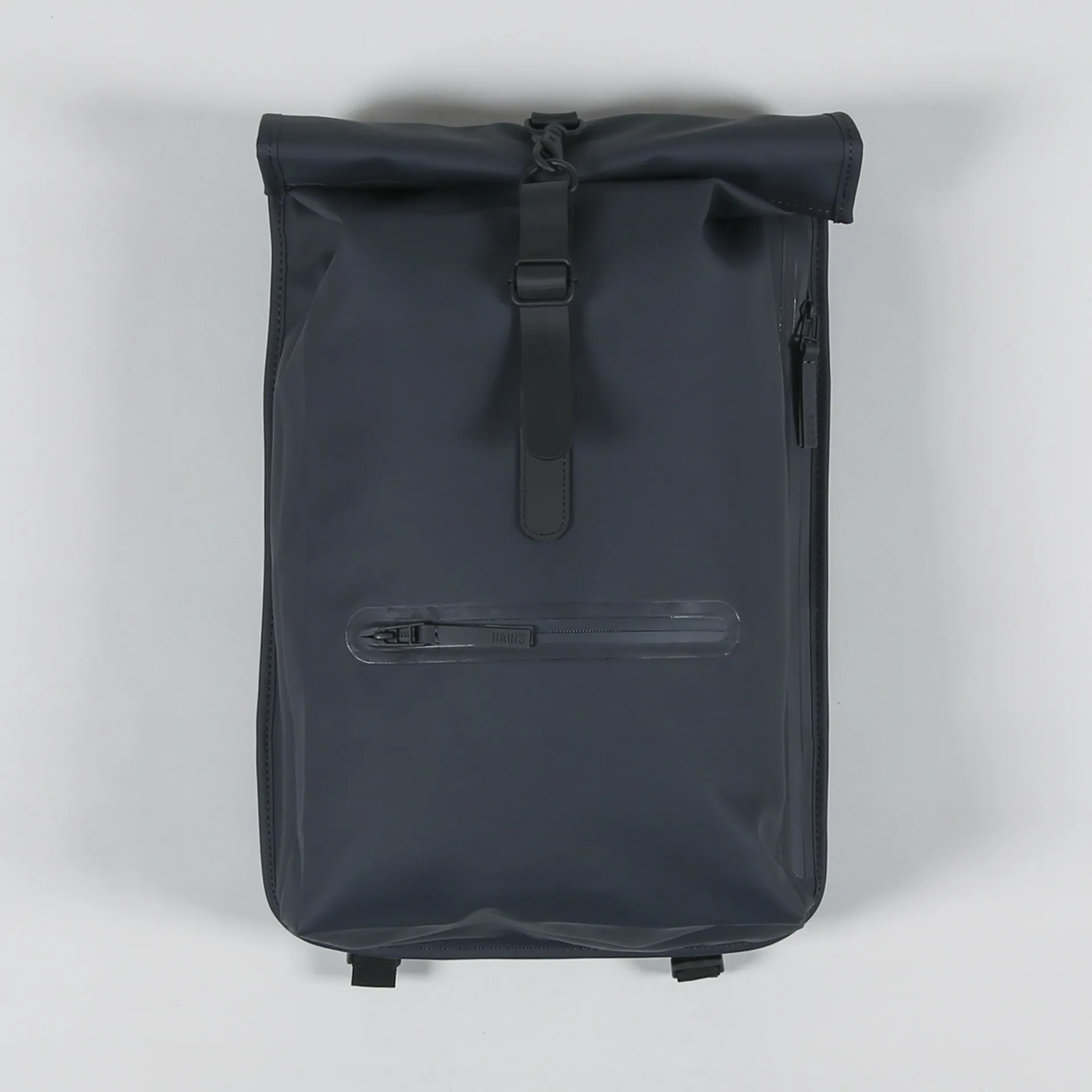 Rains Waterproof Bag Rolltop Rucksack Navy Blue Backpack