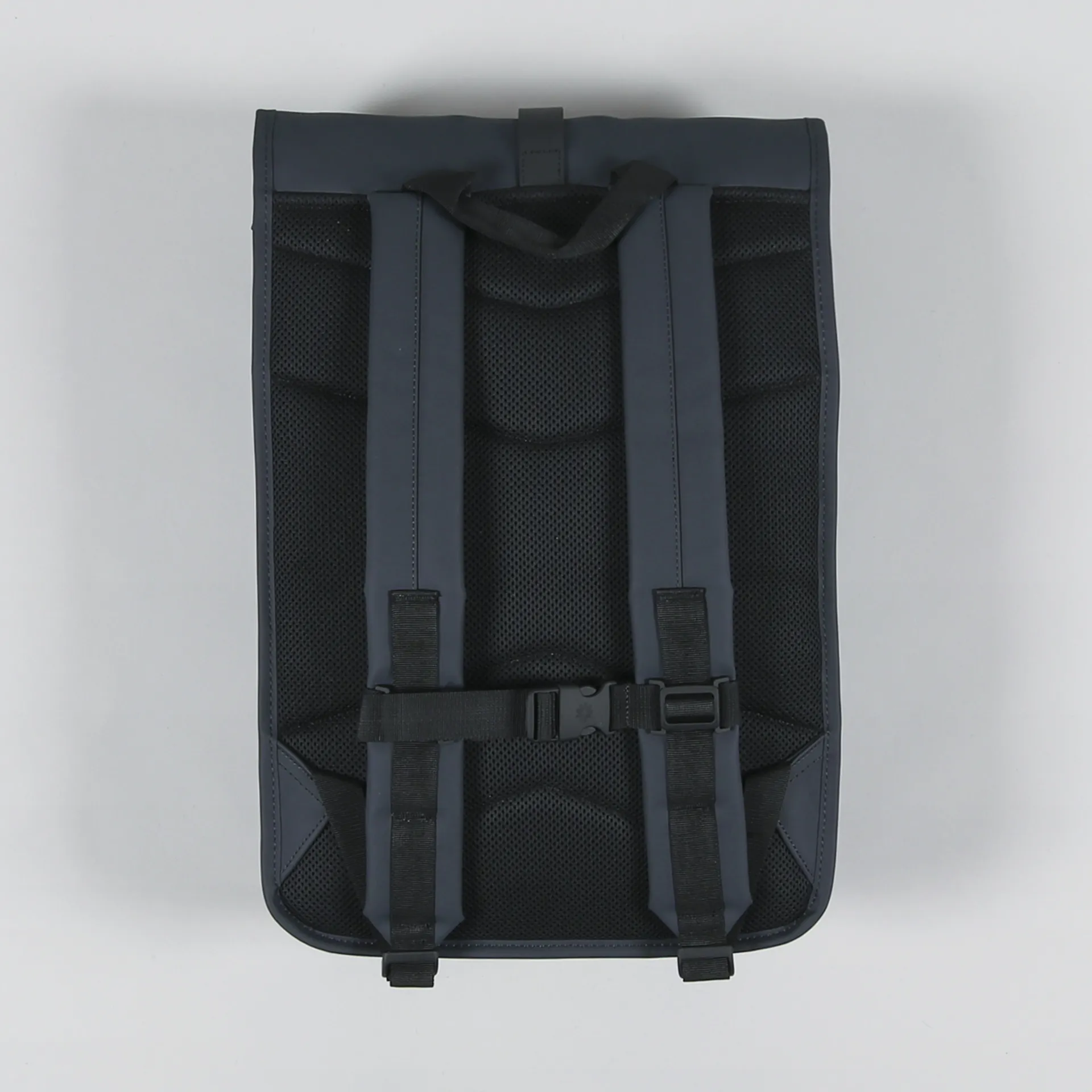 Rains Waterproof Bag Rolltop Rucksack Navy Blue Backpack