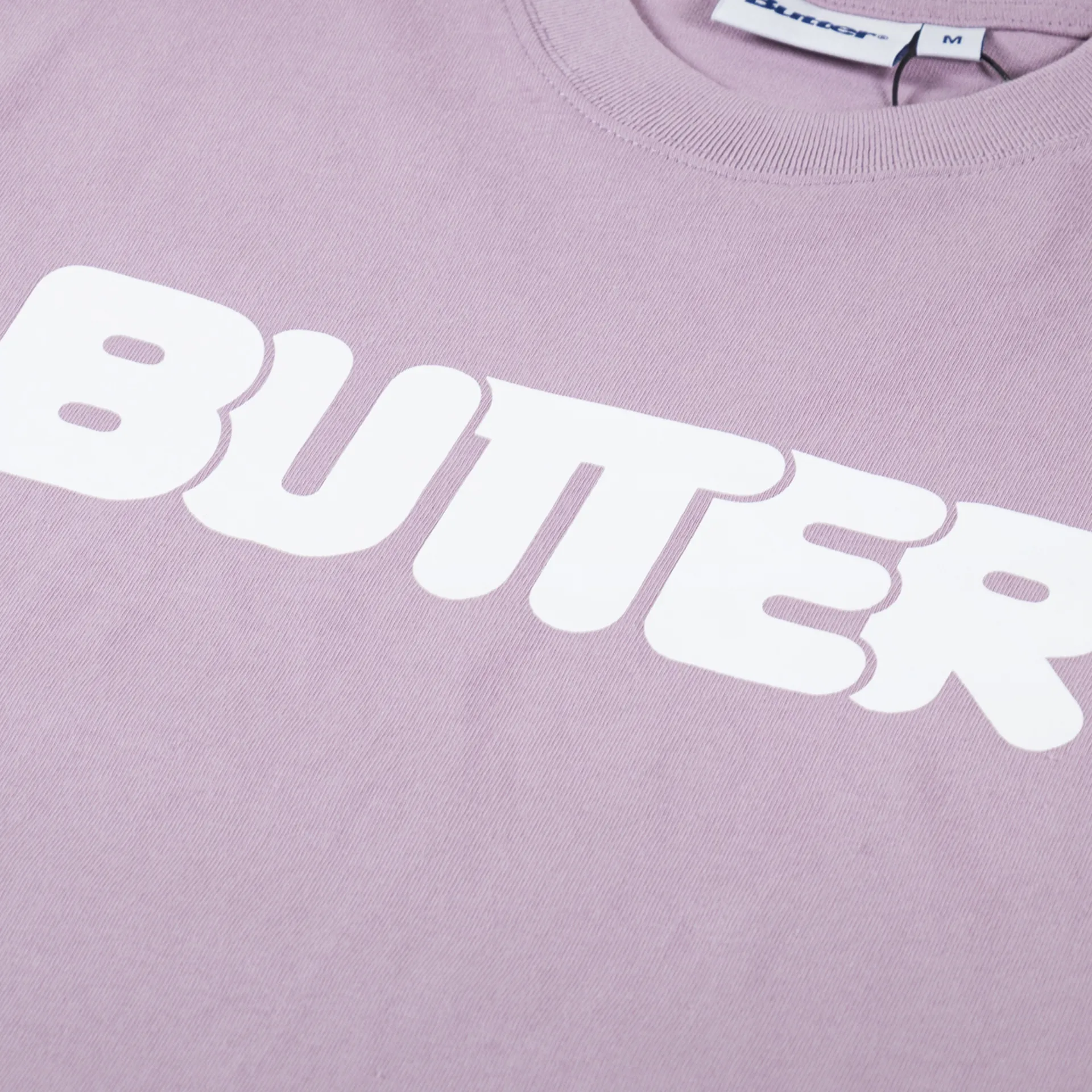 Butter Goods Mens Short Sleeve Rounded Logo T Shirt Washed Berry