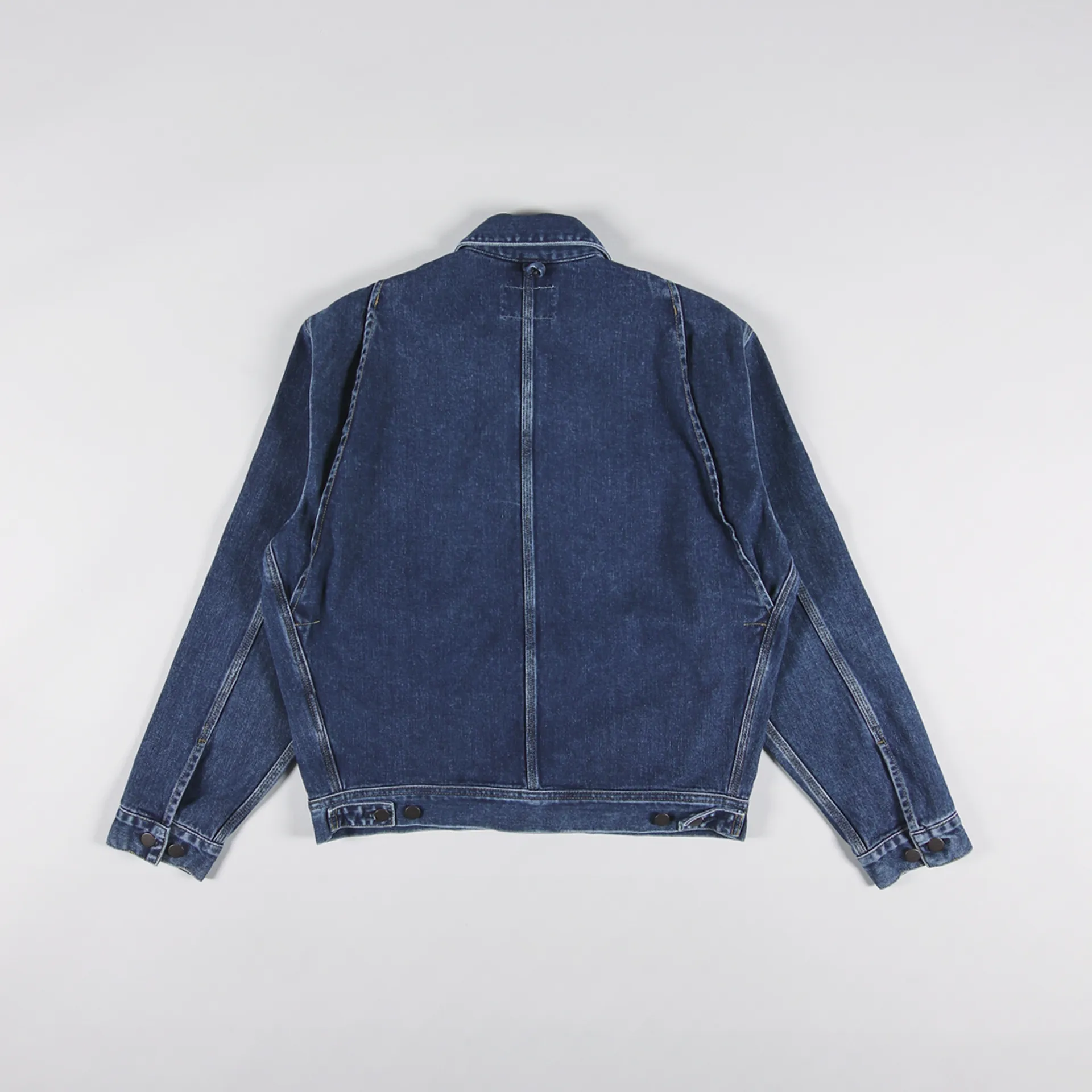 Carhartt WIP Mens Saledo Jacket Blue Stone Washed Maitland Denim