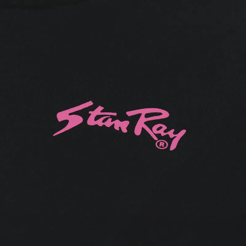 Stan Ray USA Mens Short Sleeve Stan Logo T Shirt Black Cactus