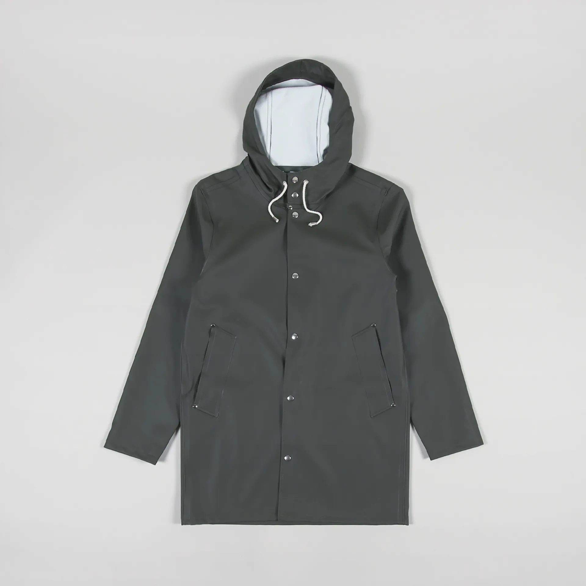 Stutterheim Sweden Mens Waterproof Stockholm Jacket Green