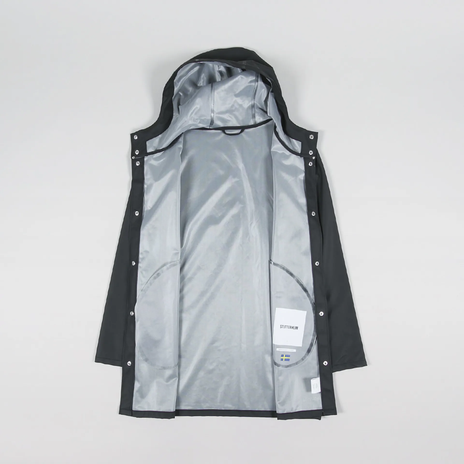 Stutterheim Sweden Stockholm Lightweight Jacket Black Raincoat