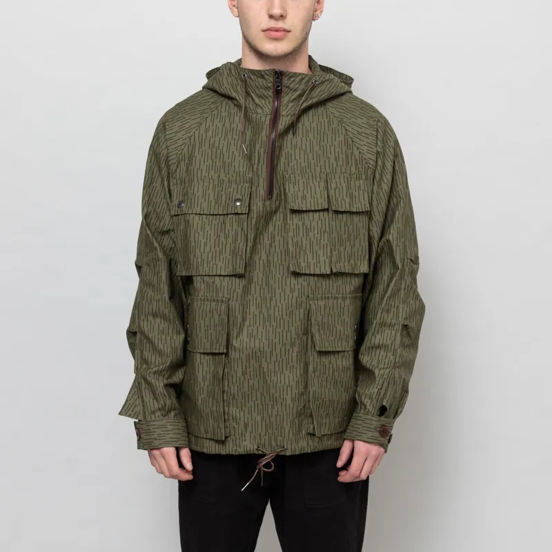 Cafe Mountain Mens Telemark Mountain Smock Raindrop Camo Green