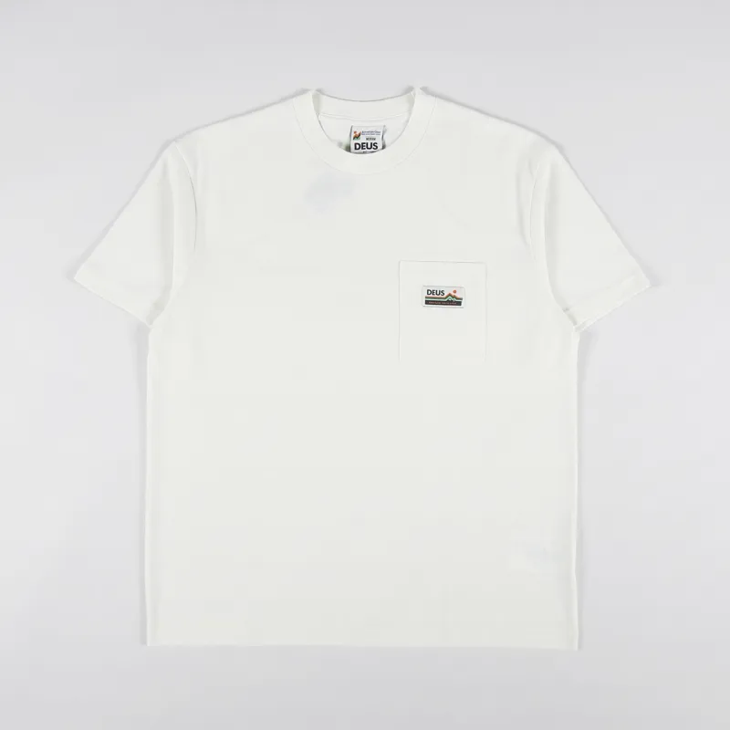 Deus Ex Machina Mens Tee Tango Pocket T Shirt Vintage White