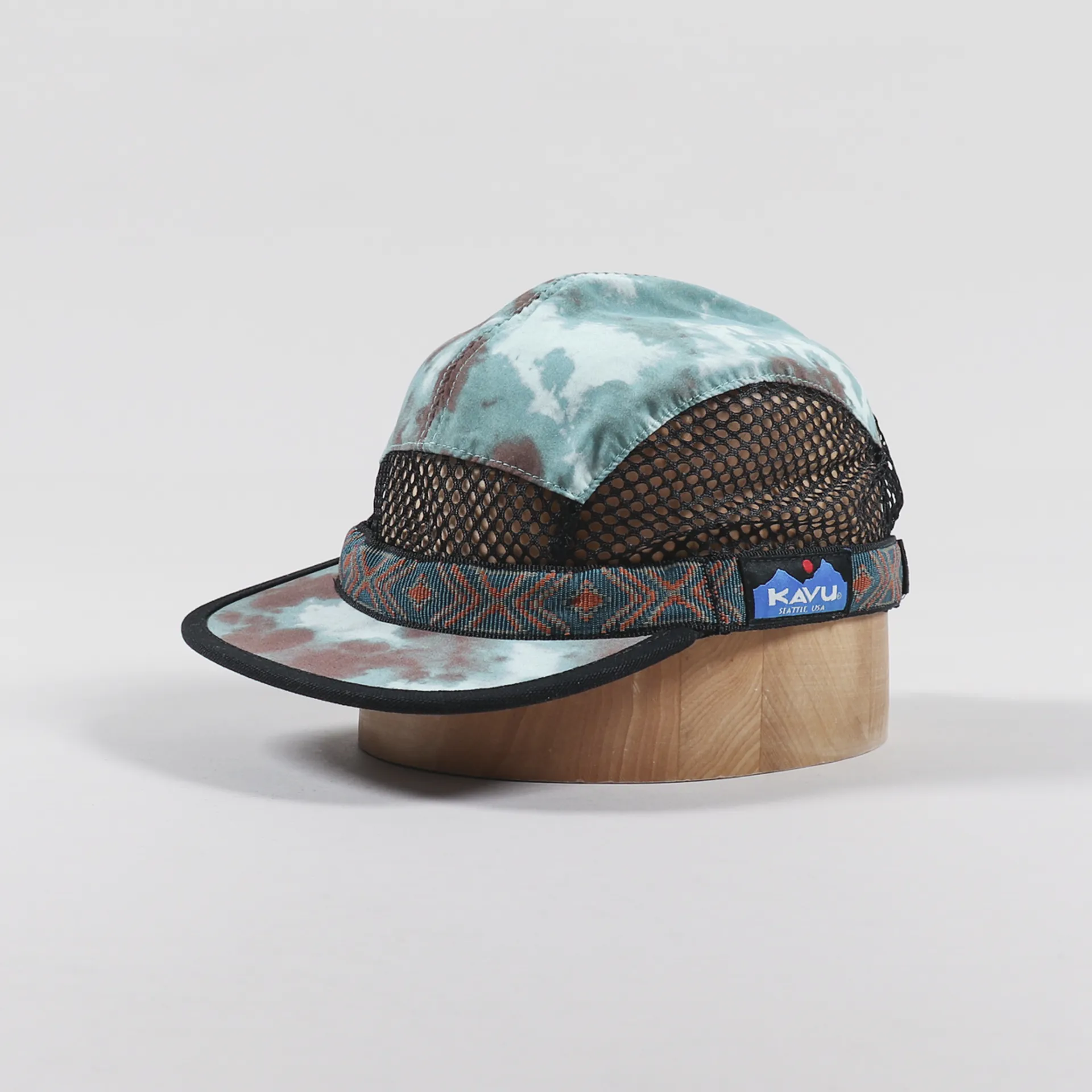 Kavu Outdoor Lightweight Sports Trailrunner Cap Wave Tie Dye