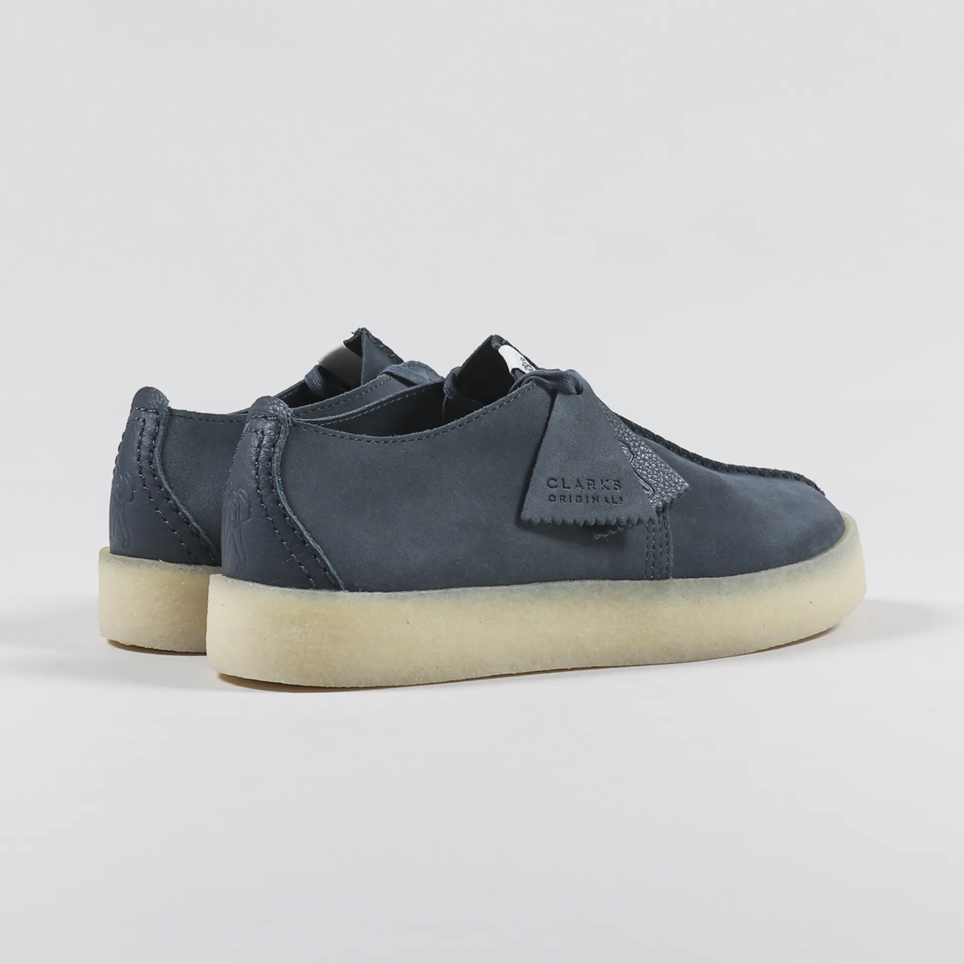 Clarks Originals Mens Desert Trek Cup Sole Shoes Blue Suede