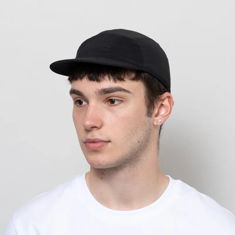 Janji Mens Hatchback Mesh Running Cap Hat Midnight Black