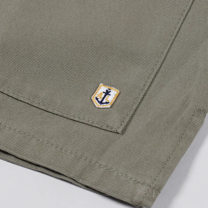 Armor Lux Mens Canvas Vareuse Heritage Smock Fern Jacket