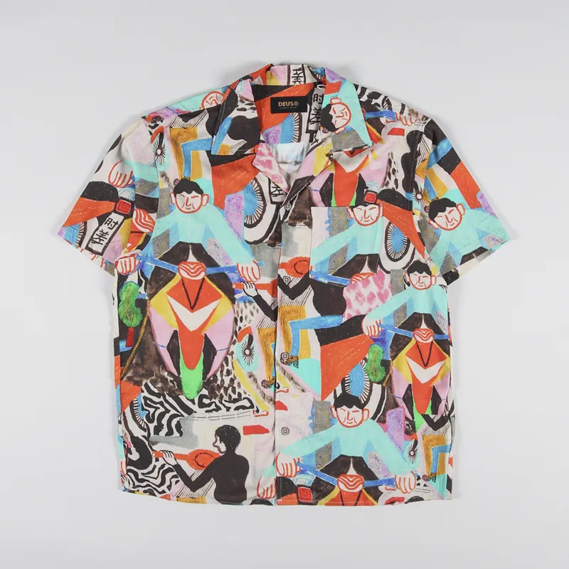 Deus Ex Machina Mens Vespacific Shirt Multi Deus Ex Machina Mens Vespacific Shirt Multi