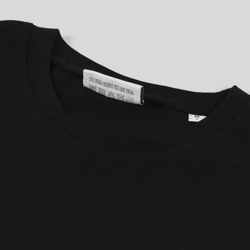 Working Class Heroes Mens Ss Basic Organic Cotton T Shirt Black