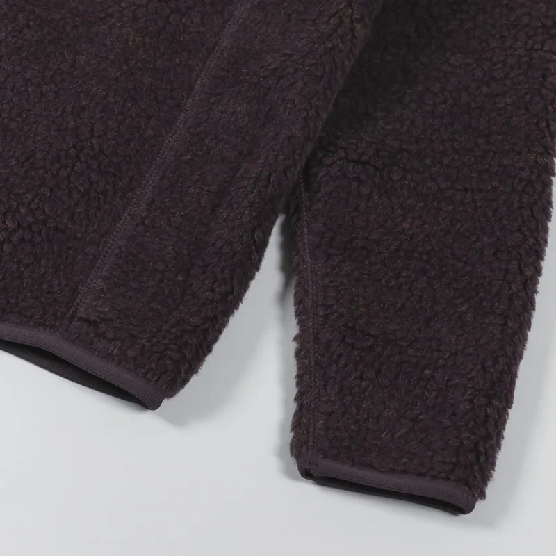 Snow Peak Mens Winter Wool Fleece Jacket Purple