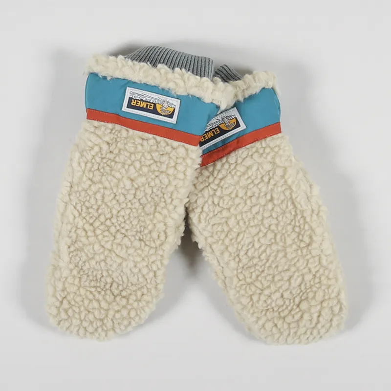 Elmer Wool Pile 5 Fingers Conductive Mittens Beige