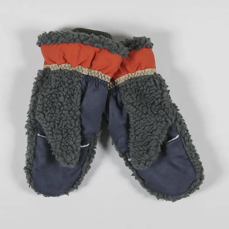 Elmer Wool Pile 5 Fingers Conductive Mittens Khaki