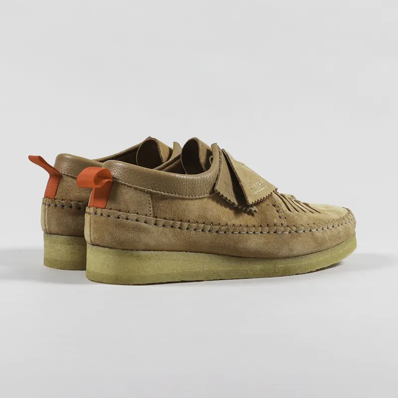 Clarks Originals Mens Weaver Weft Shoes Light Tan Suede Clarks Originals Mens Weaver Weft Shoes Light Tan Suede