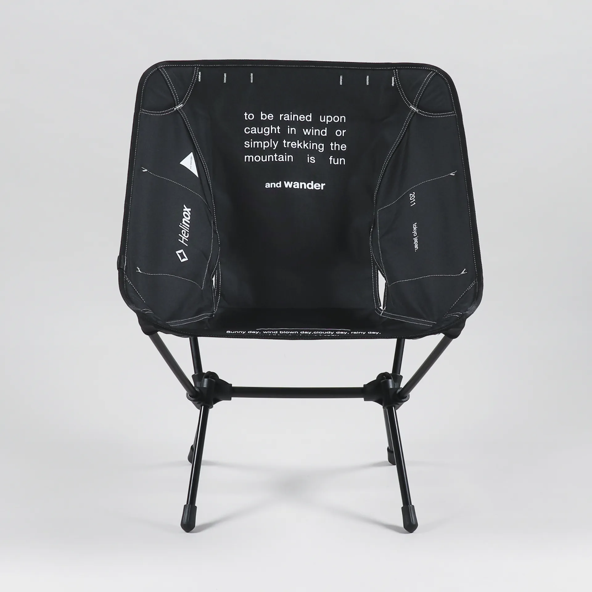 And Wander x Helinox Outdoor Camping Folding Chair Black