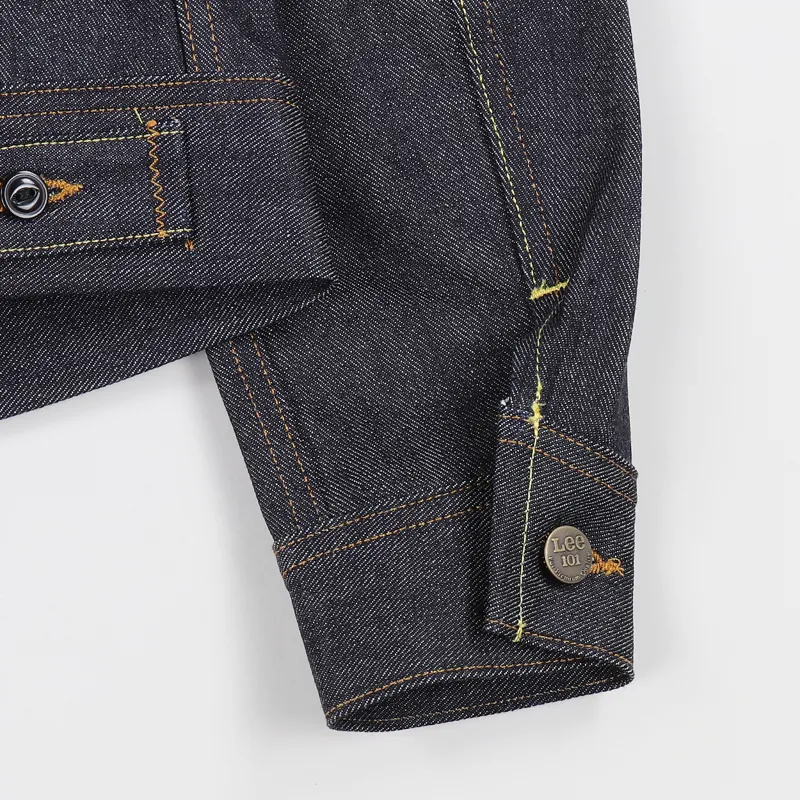 Lee 101 Rider Denim Jean Jacket Dry Indigo Slim Fitting