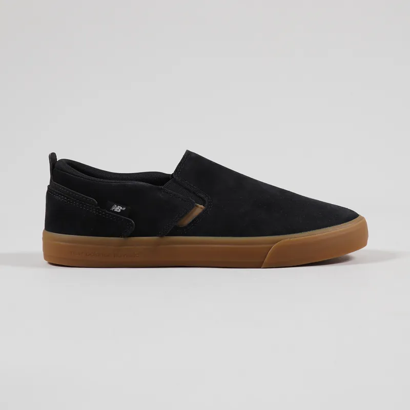 New Balance Numeric Mens 306 Jamie Foy Slip-On Shoes Black Gum