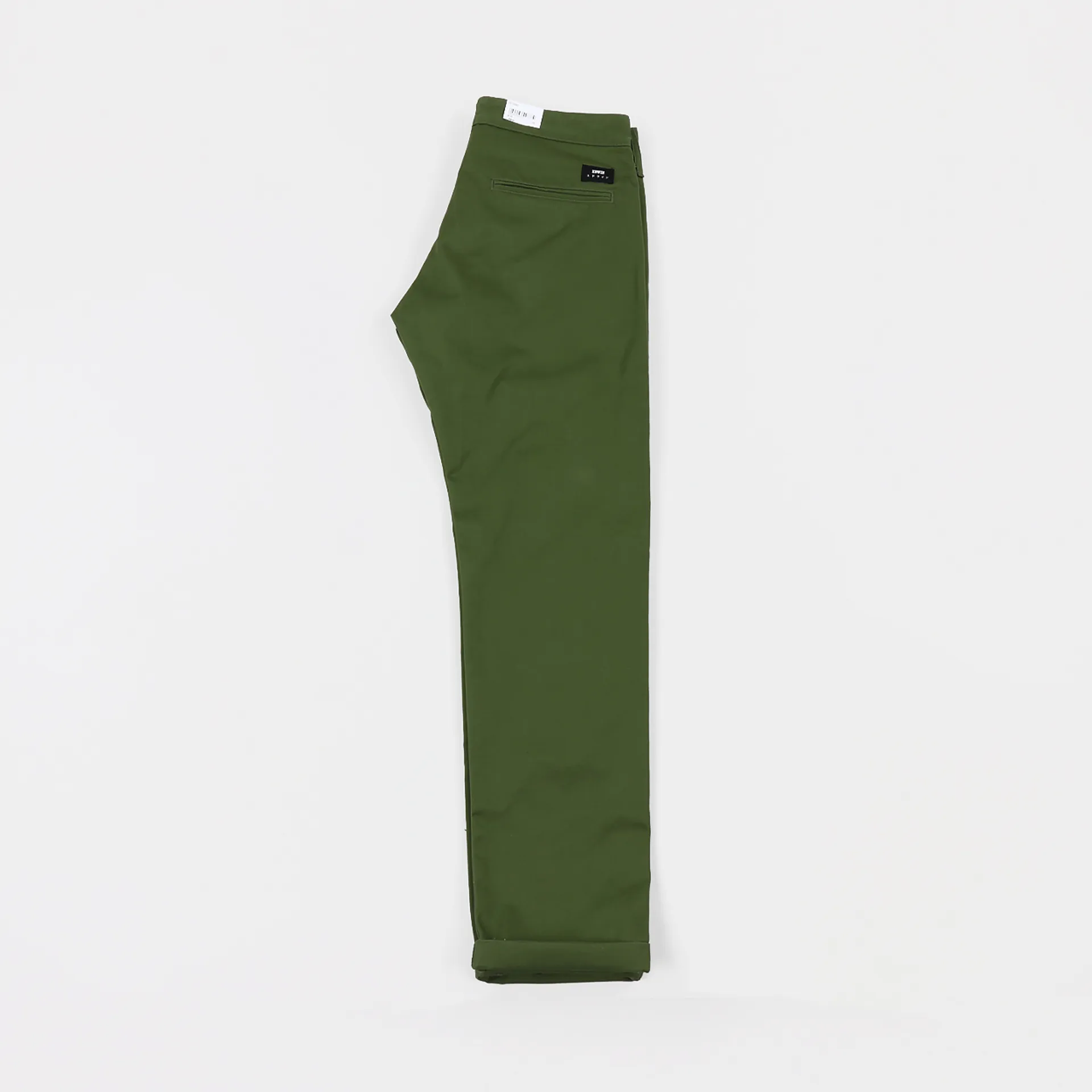 Edwin Mens Regular Tapered 55 Chino Pants Military Green Rinsed