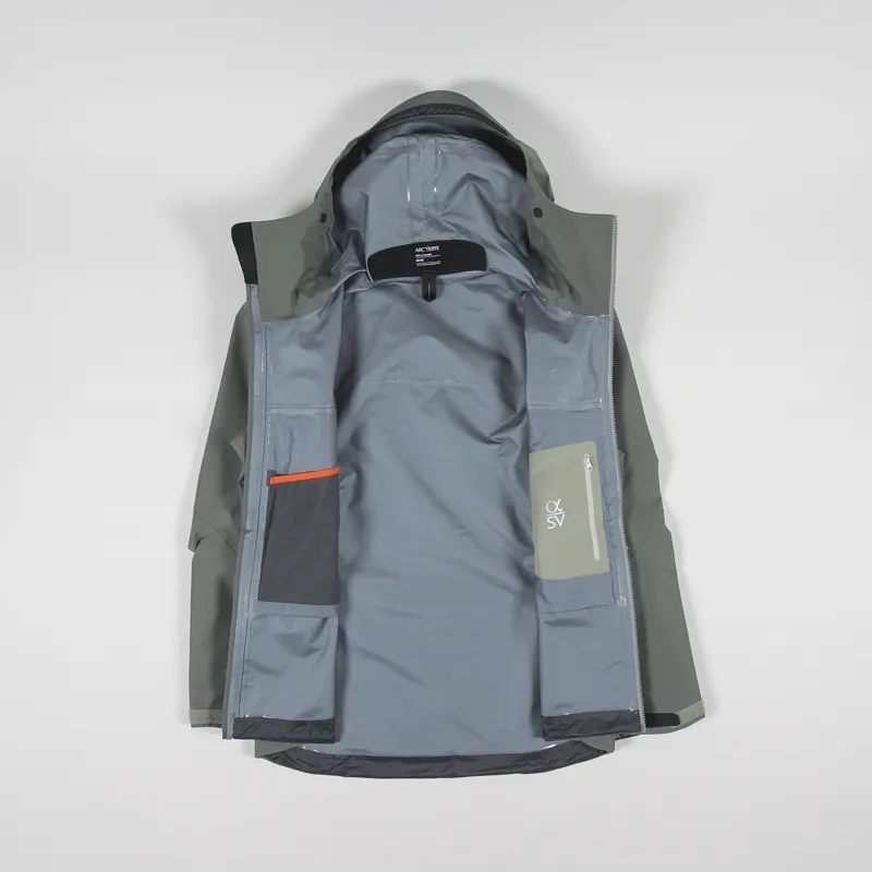 Arcteryx Mens GORE-TEX PRO Alpha SV RECCO Jacket Forage Green