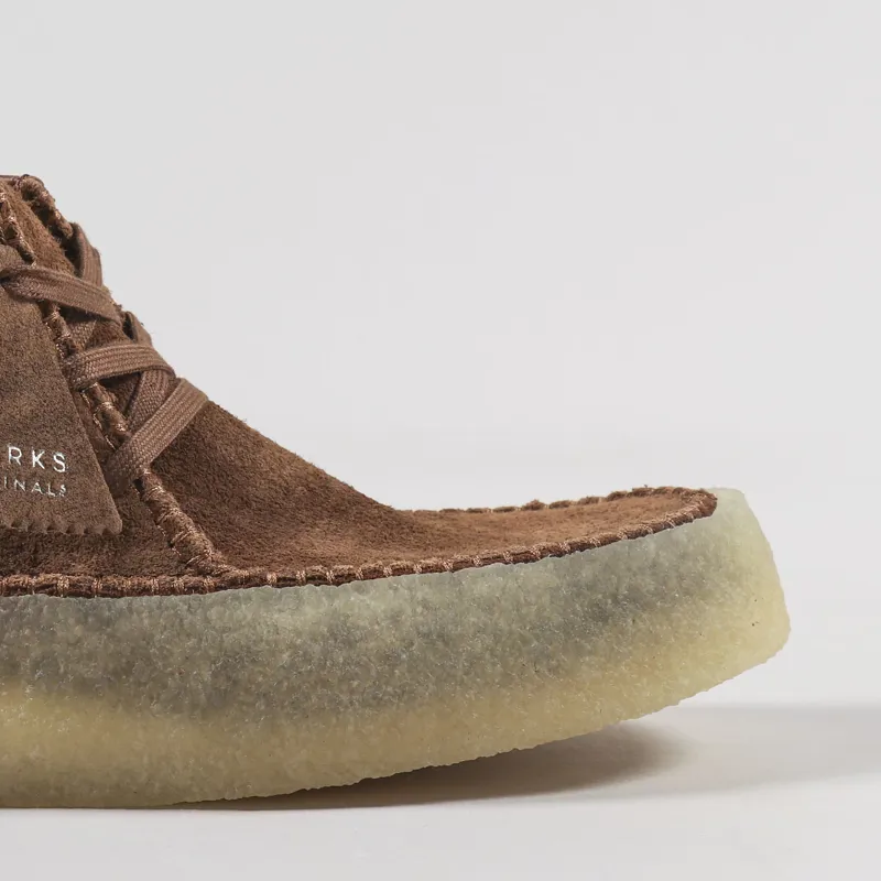 Clarks Originals Mens Moccasin Boot Caravan Shoes Cola Suede