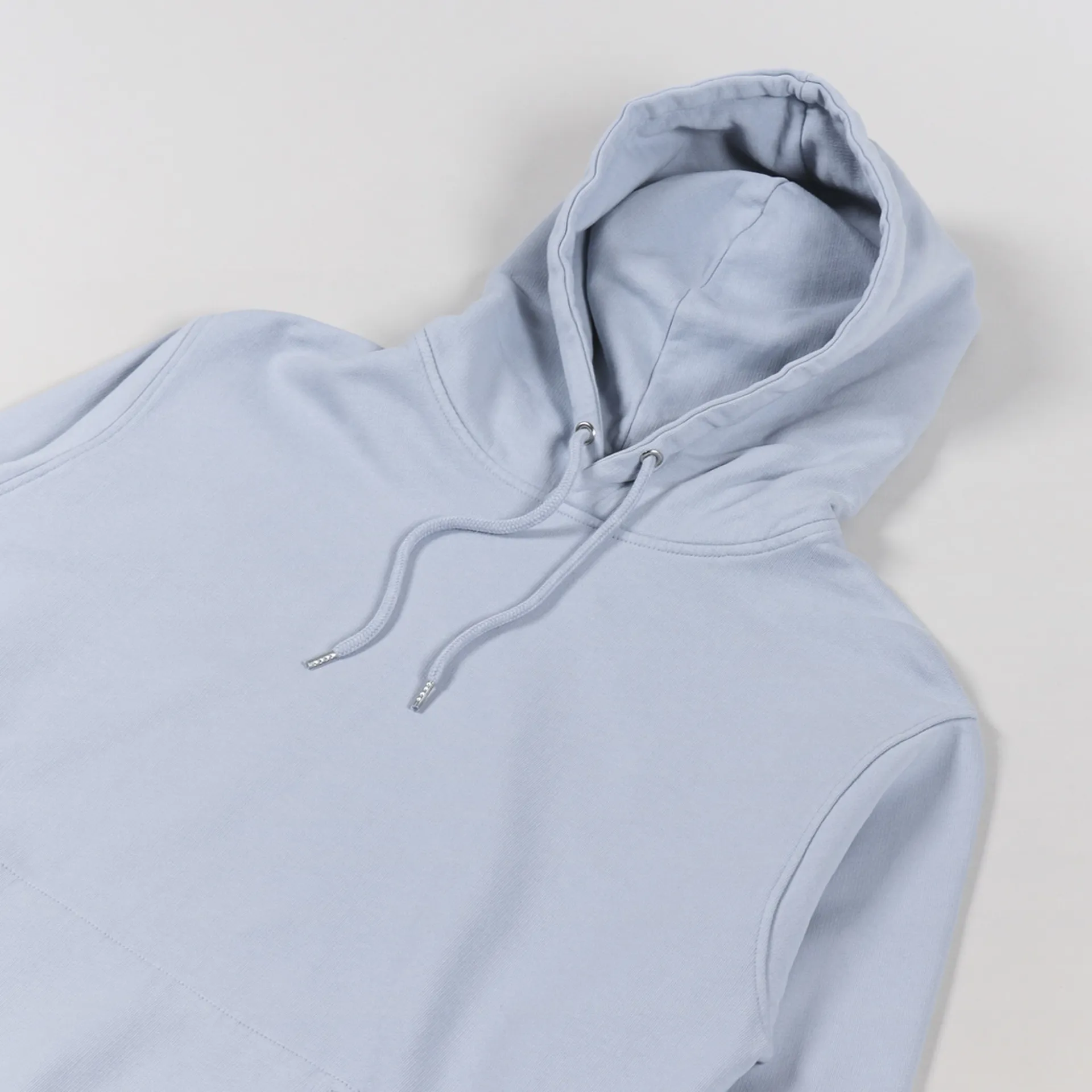 Colorful Standard Men Classic Organic Pullover Hoodie Powder Blue