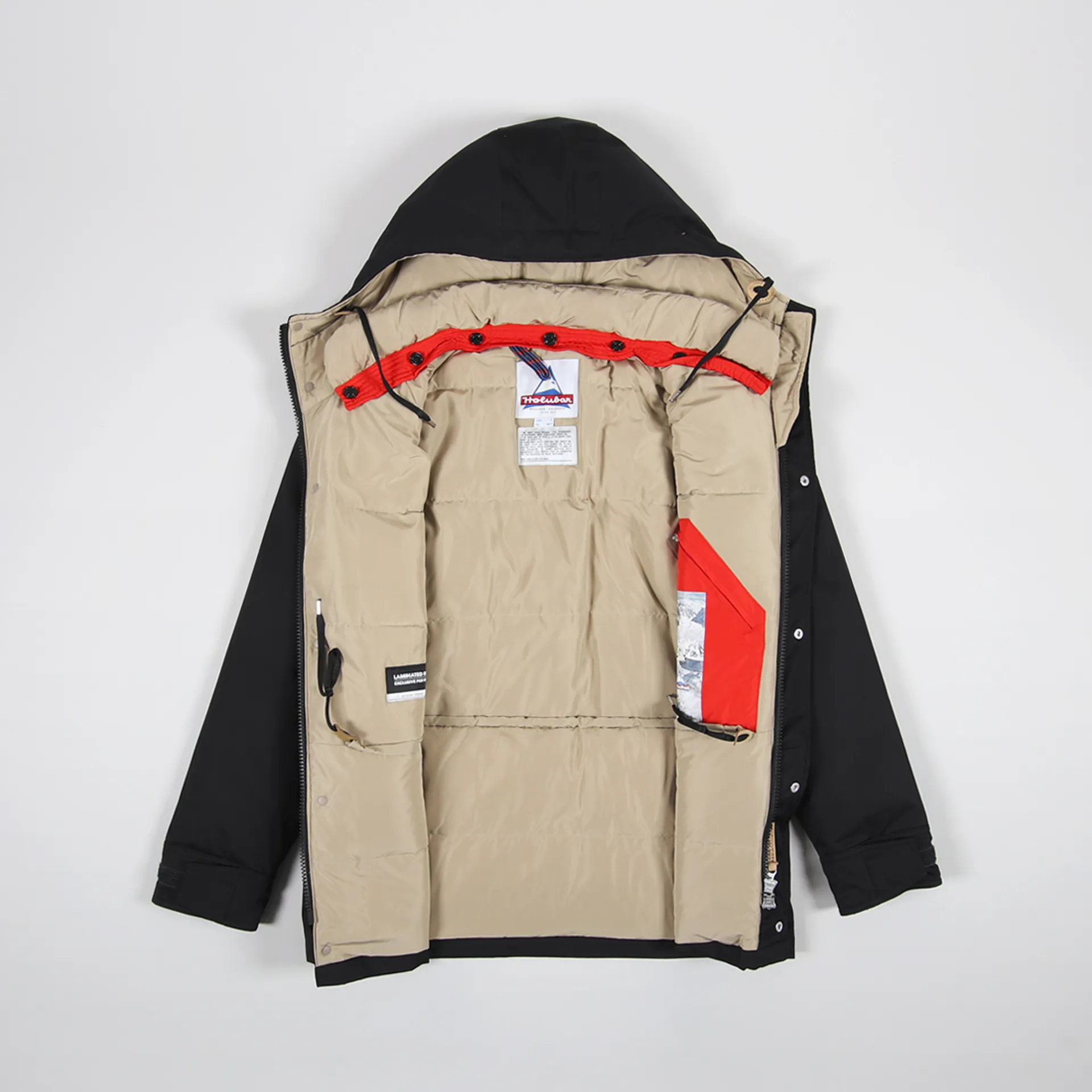 Holubar Mens Mountaineering Deer Hunter Parka Black Down Jacket