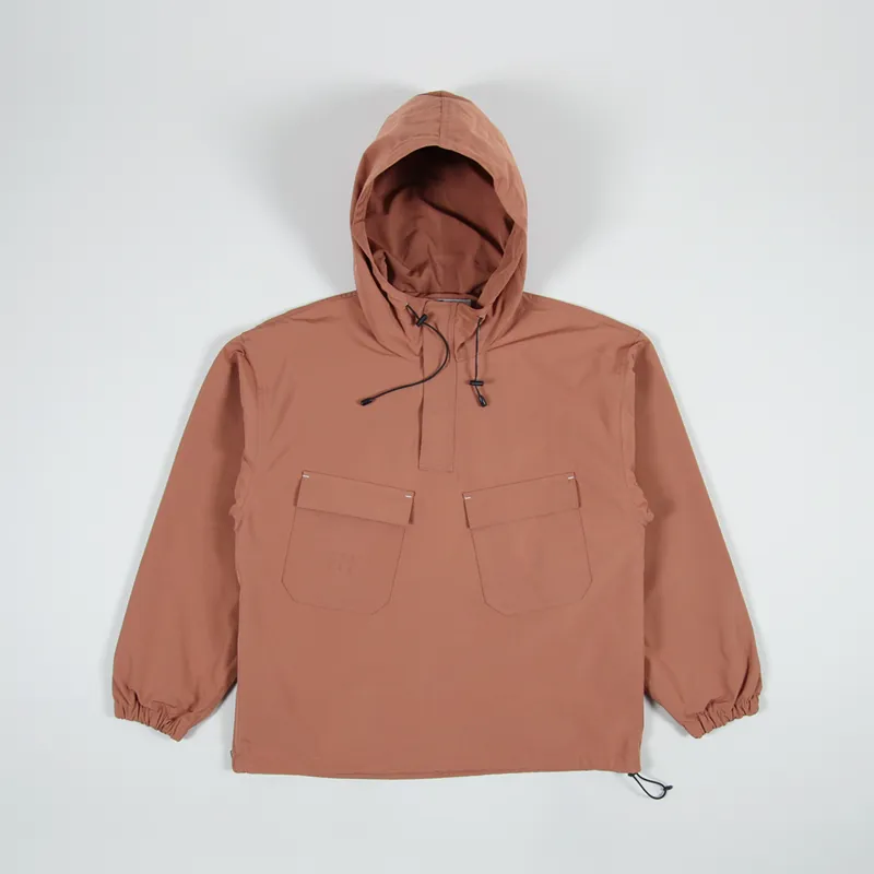 Uniform Bridge Mens Navy Gunner Smock Anorak Dark Coral Jacket