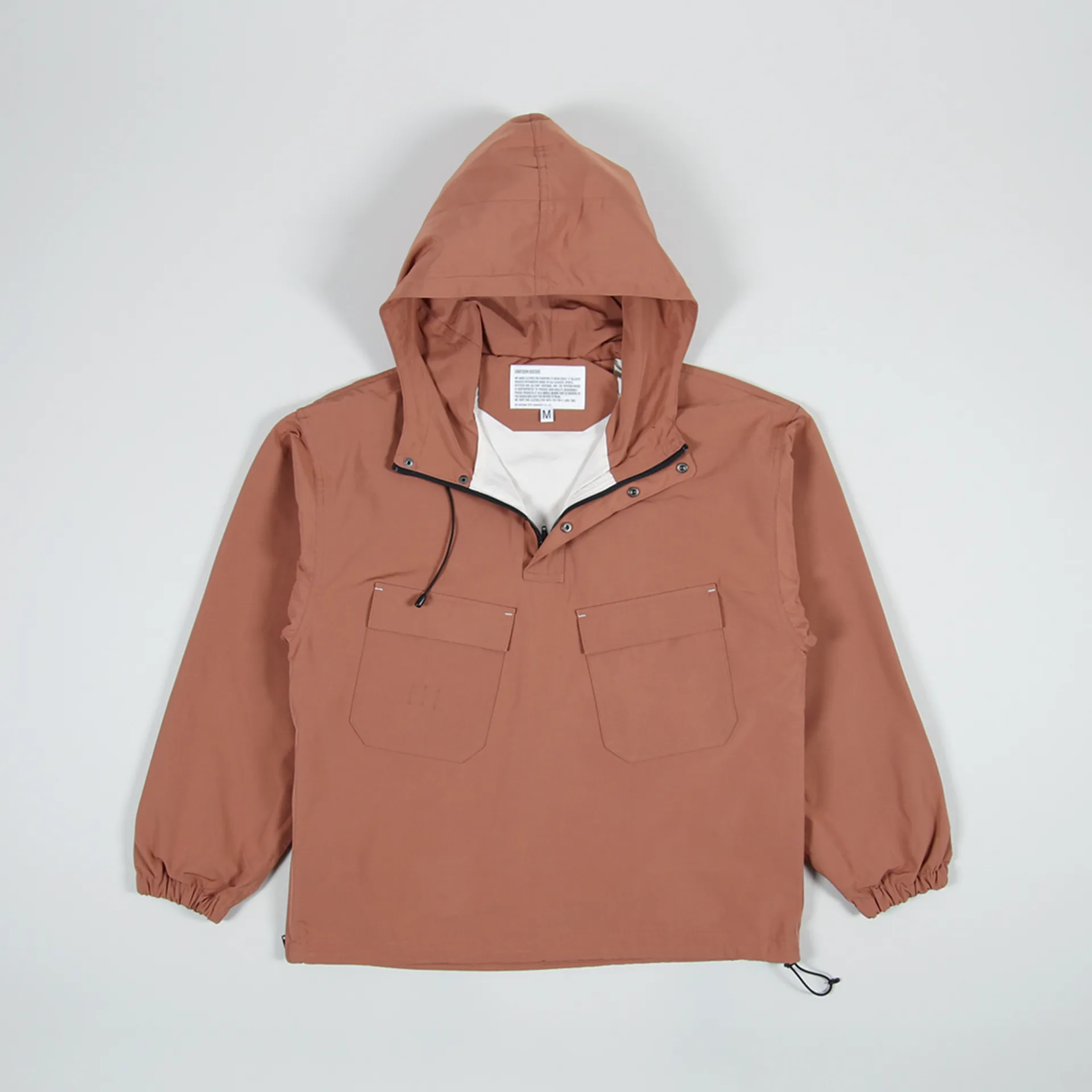 Uniform Bridge Mens Navy Gunner Smock Anorak Dark Coral Jacket