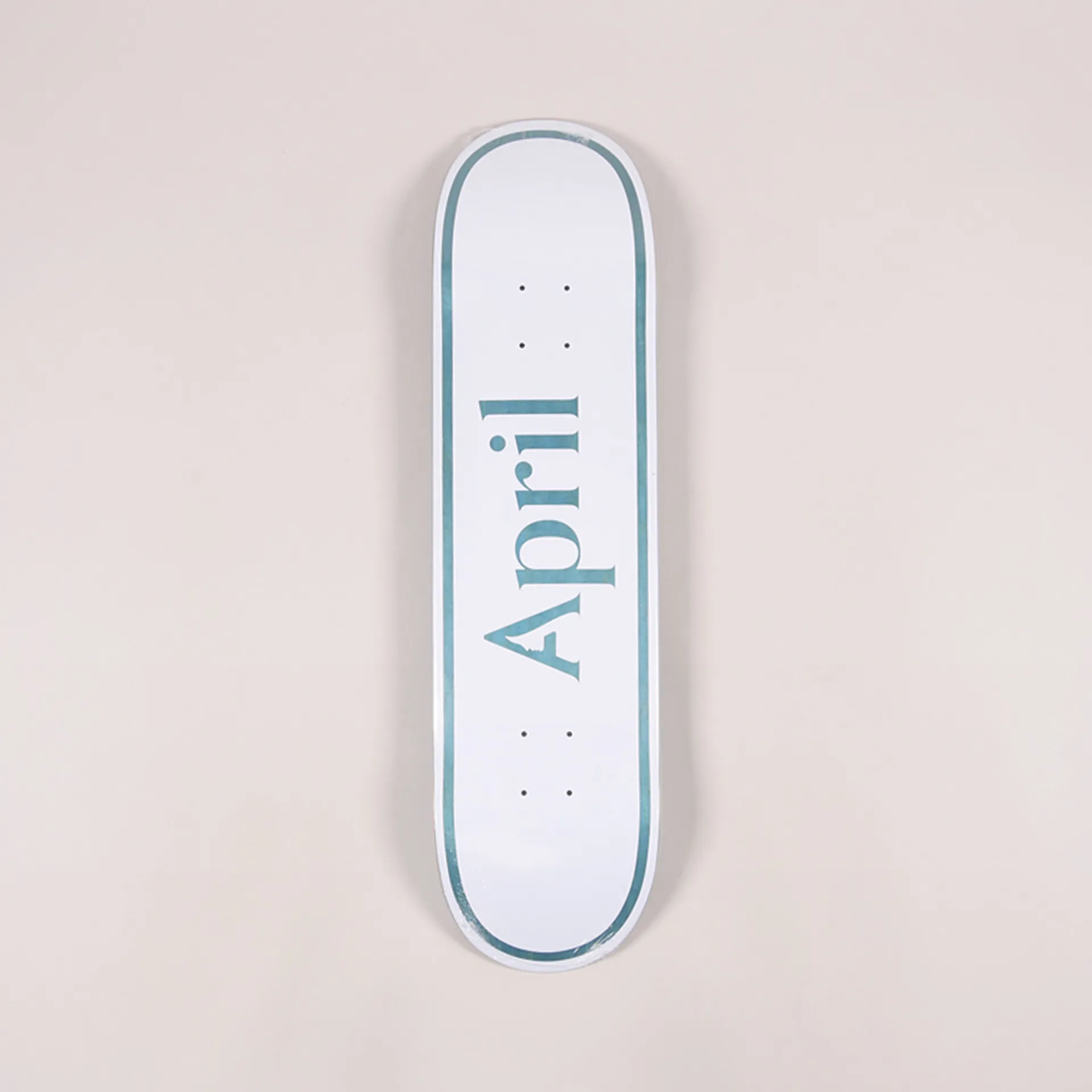 April Skateboards OG Logo Deck Blue 8.25 Inch