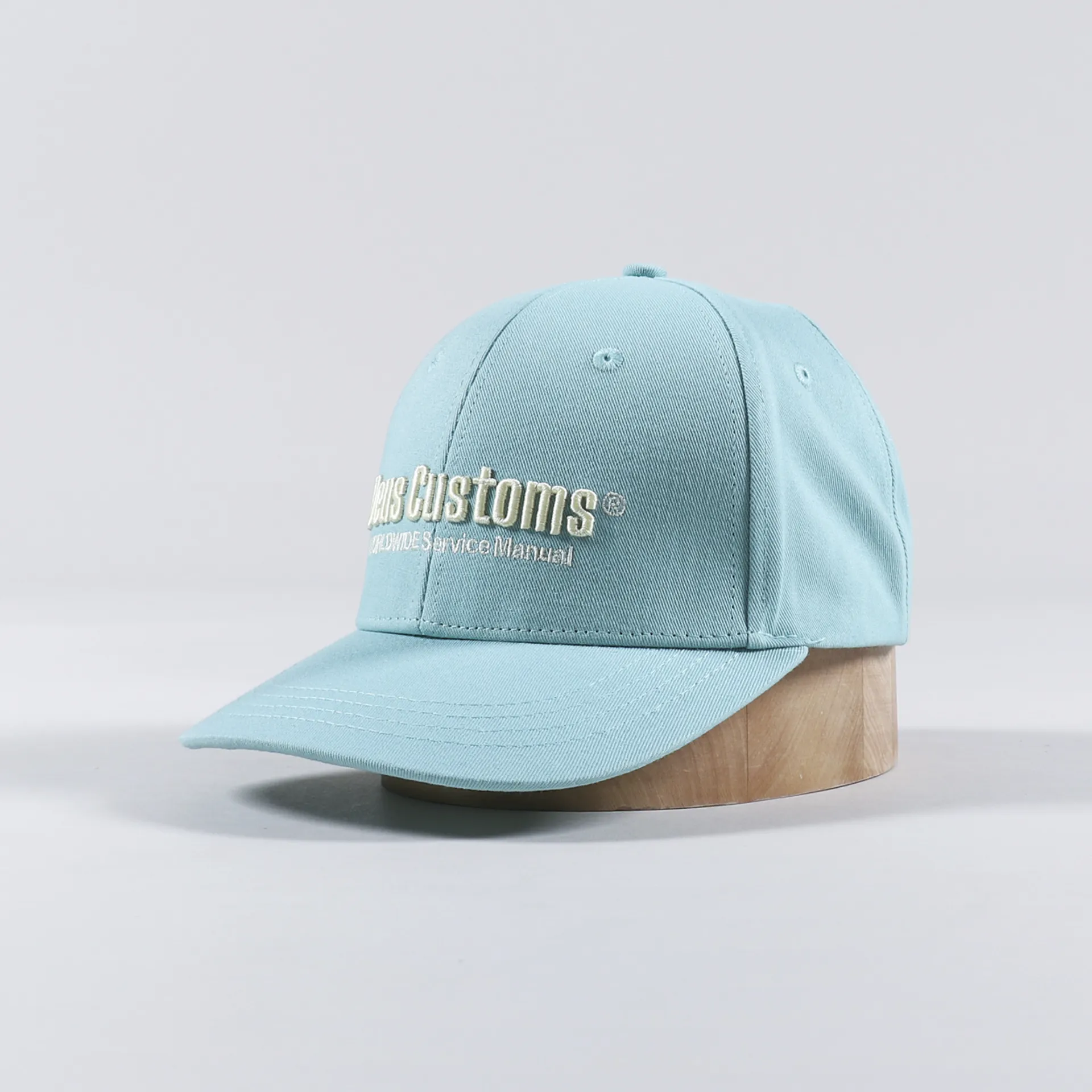 Deus Ex Machina Records Adjustable Baseball Cap Aquifer Blue