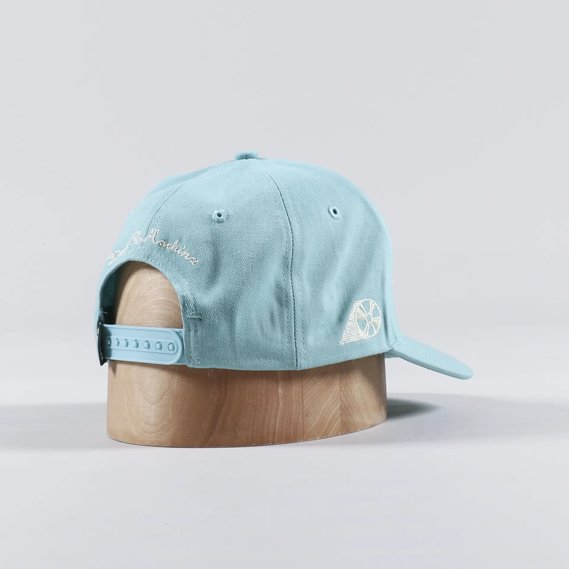 Deus Ex Machina Records Adjustable Baseball Cap Aquifer Blue