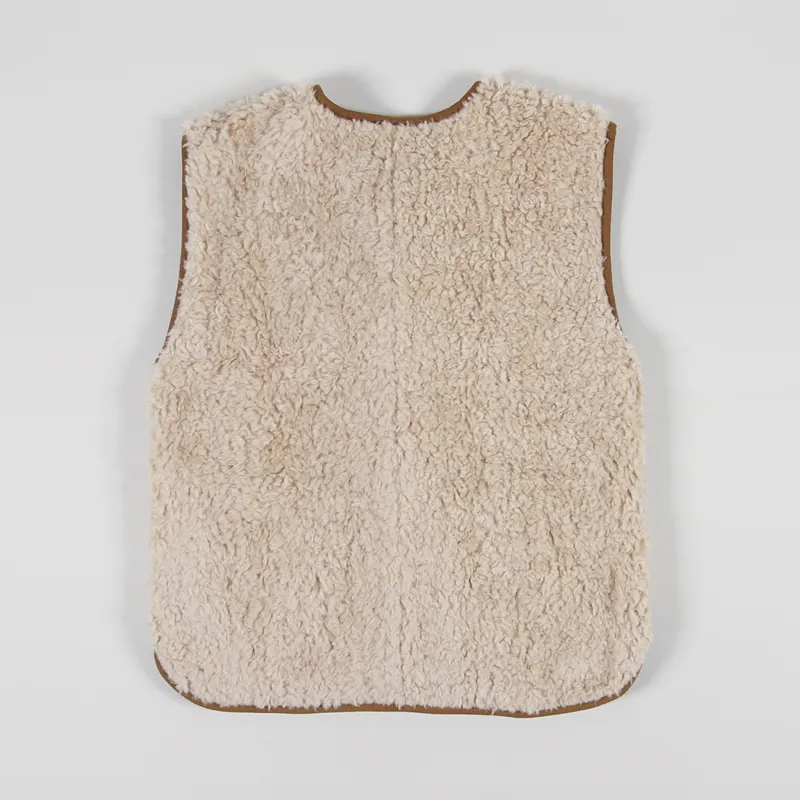 Sideline Womenswear Reversible Stevie Vest Natural Wool