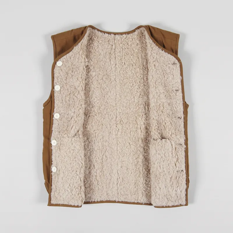Sideline Womenswear Reversible Stevie Vest Natural Wool