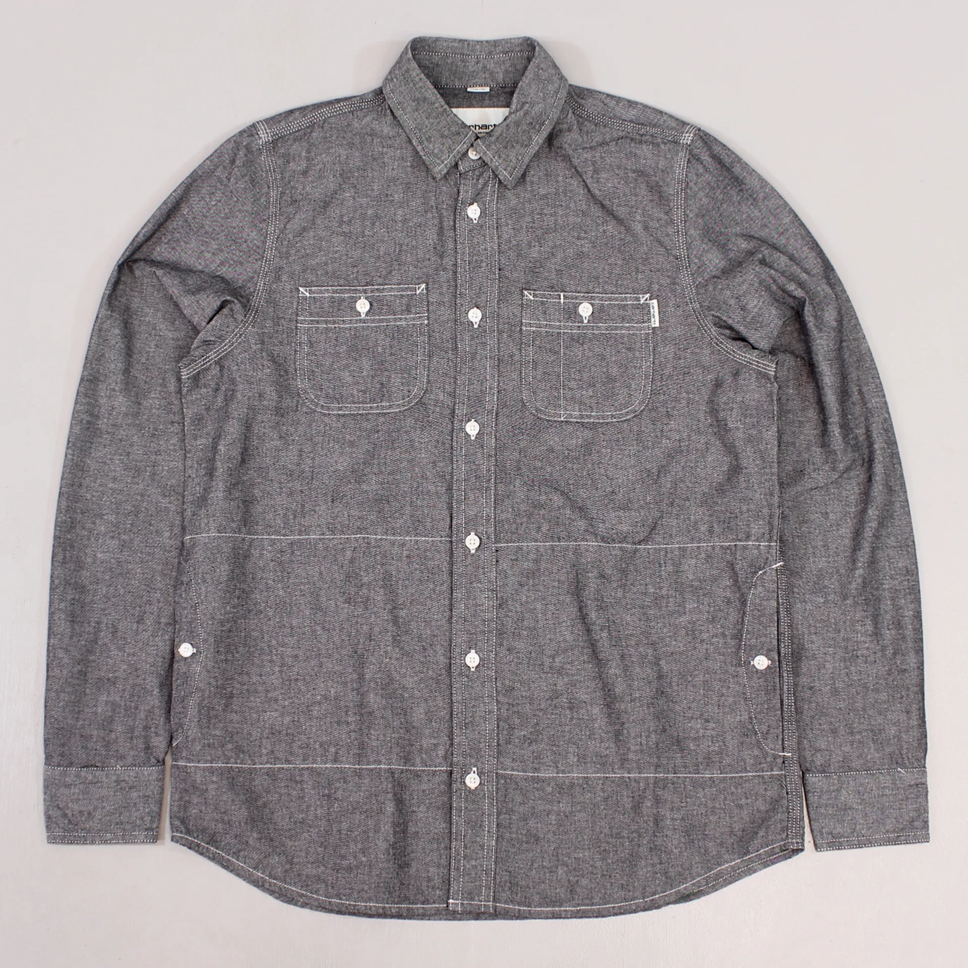 Carhartt Work In Progress Alex Long Sleeve Shirt Black Rinse