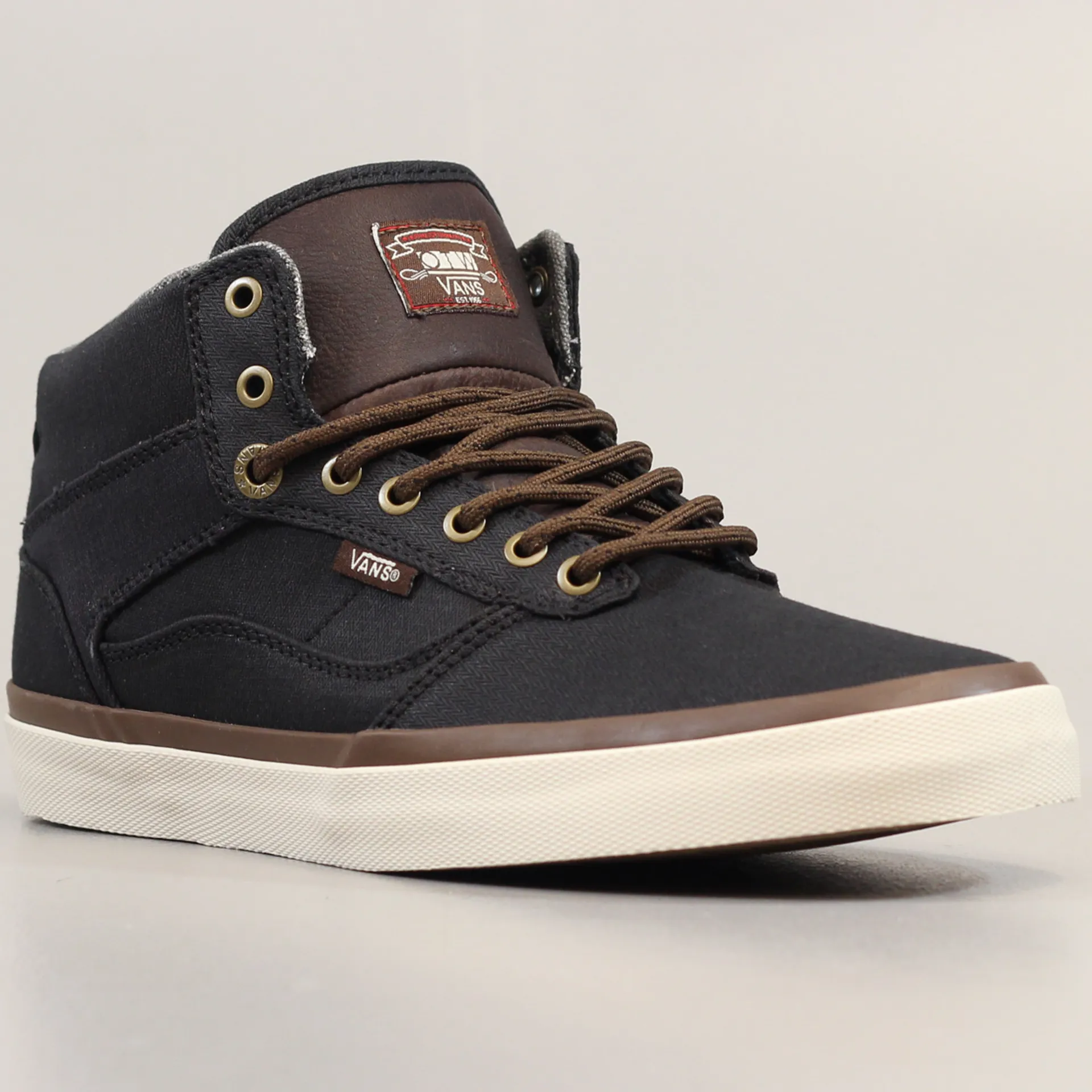 Vans Off The Wall Bedford Mens Shoes Steelhead Black Trainers