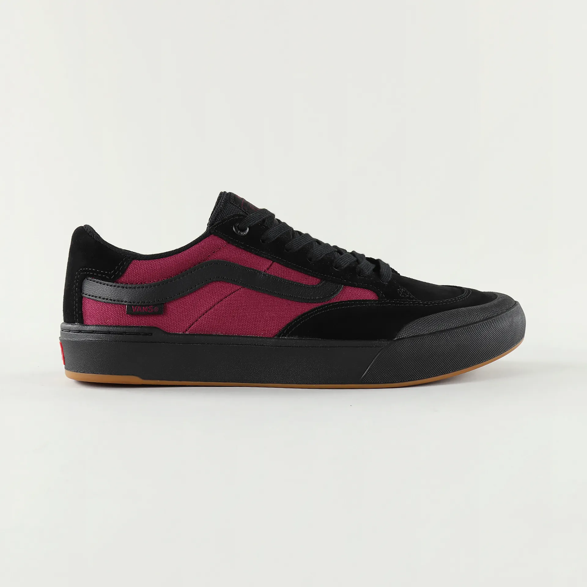 Vans Pro Skate Mens Suede Berle Pro Shoes Punk Black Beet Red