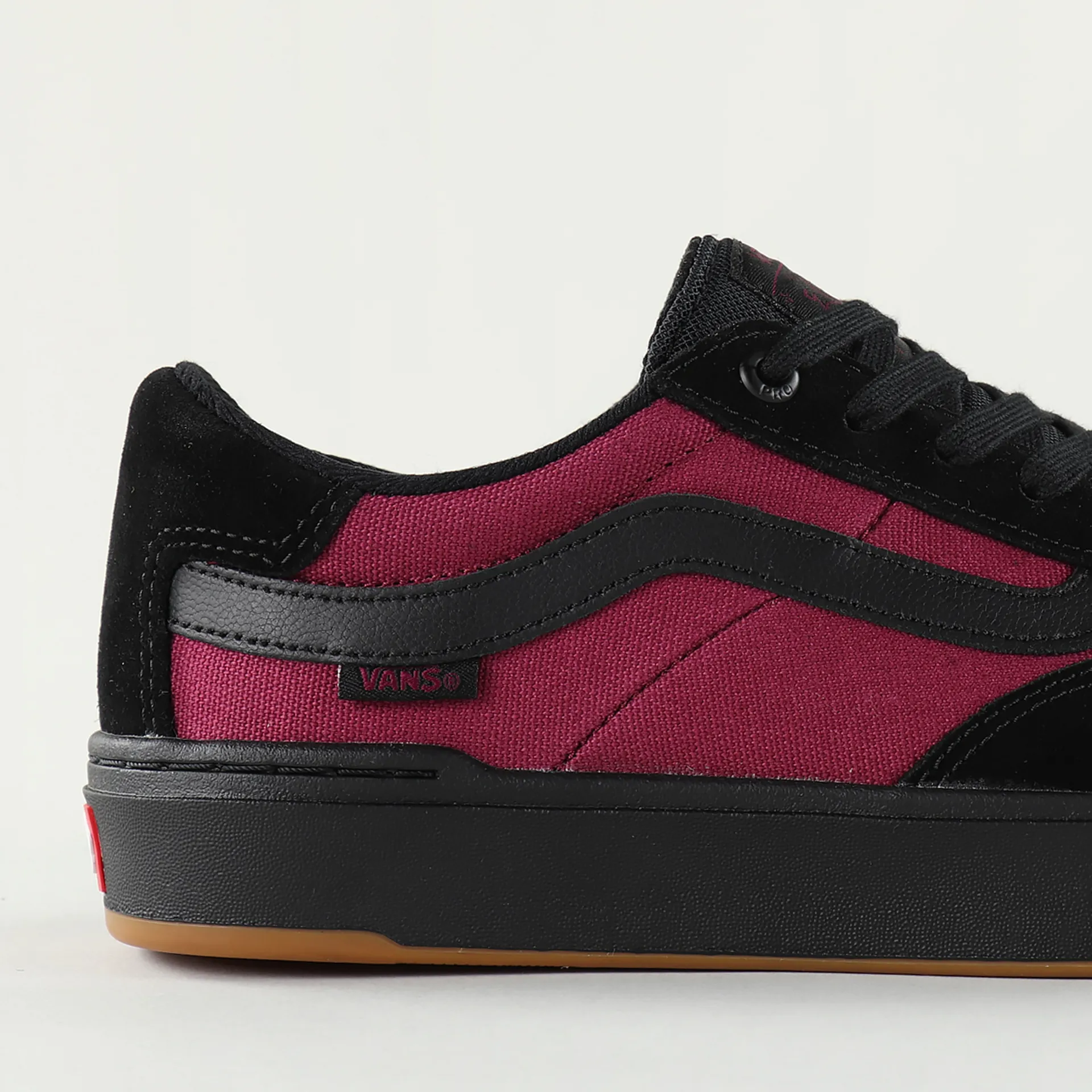 Vans Pro Skate Mens Suede Berle Pro Shoes Punk Black Beet Red